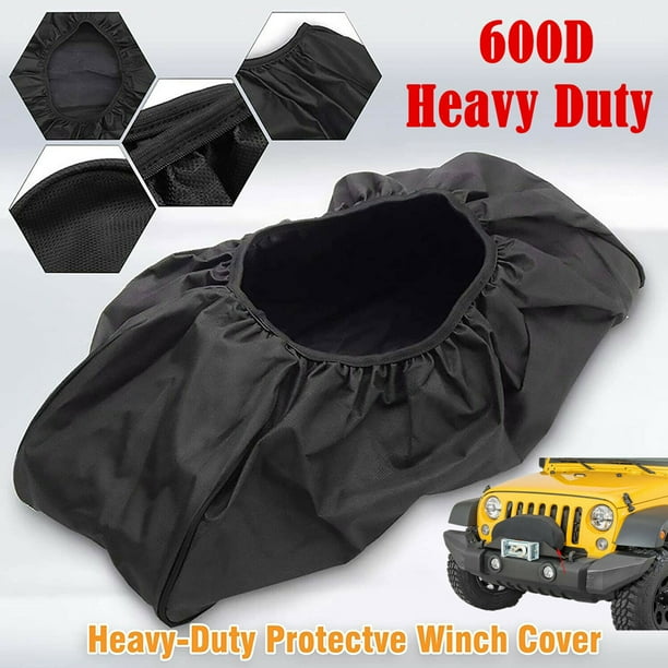 Winch Cover,Heavy Duty UV-Resistant Waterproof Winch Protective Cover ...