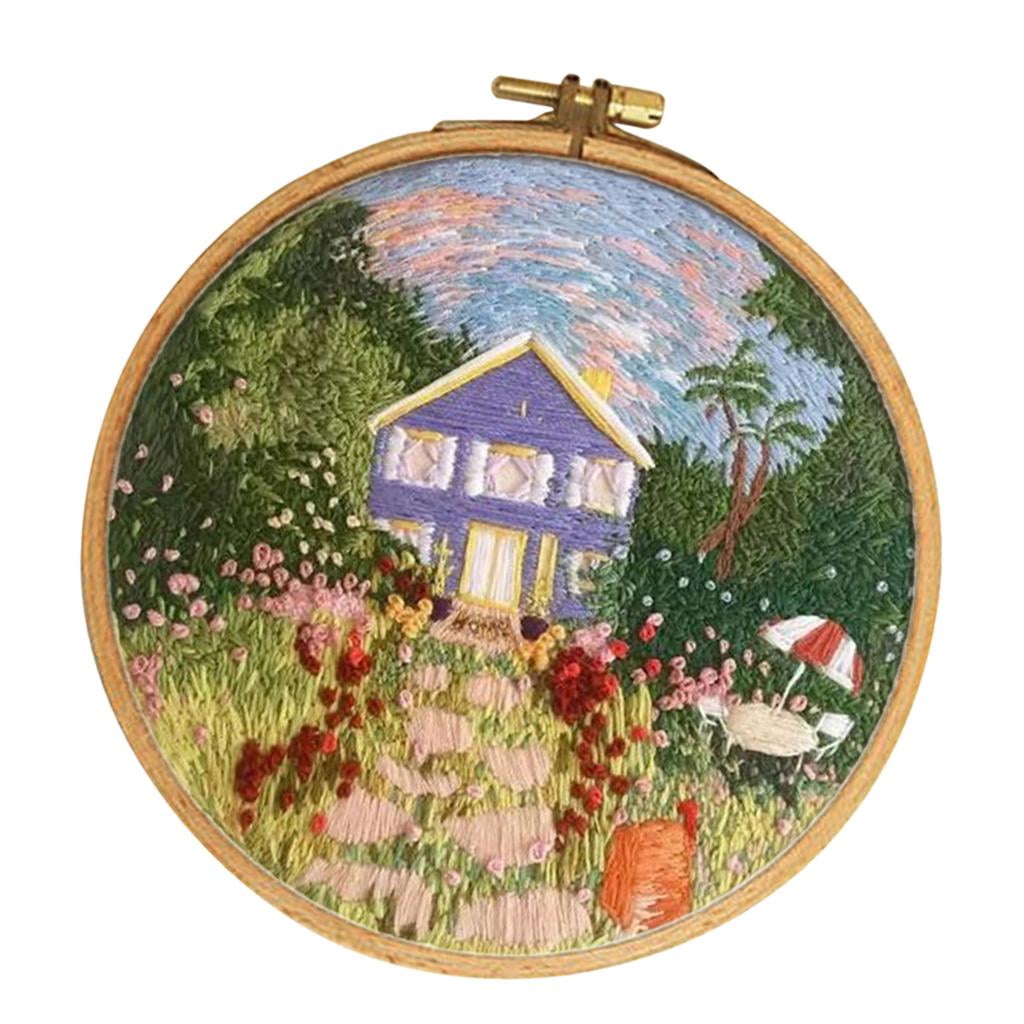 Garden Landscape DIY Embroidery Sampler Modern Hand Embroidery for ...