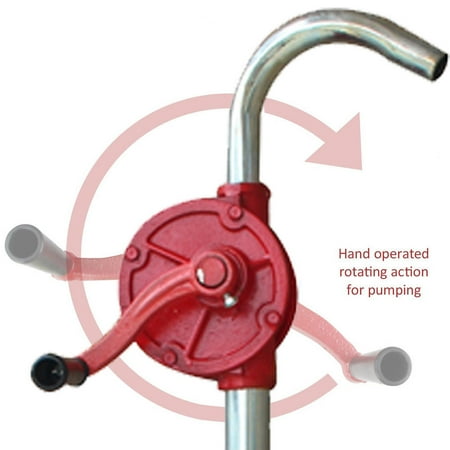 Ktaxon 10 GPM Hand Crank Fuel Pump, Rotary Manual Operated Diesel ...