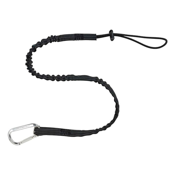 Ergodyne Squids® 3100 Single Carabiner Tool Lanyard - 10lbs, Black ...