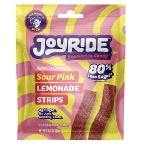 Joyride Sweets Sour Blue Raspberry Candy Strips, Vegan, Low Sugar, High ...