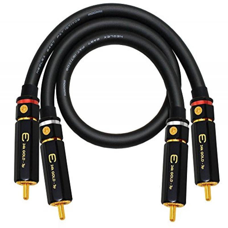 1.5 Foot RCA Cable Pair - Made With Mogami 2497 Neglex High-Definition ...