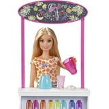 Barbie Fashion Doll & Smoothie Bar Playset with Fruit & Blender ...