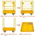 Forklift Safety Cage, 36x36 Inch Work Platform Lift Basket for ...