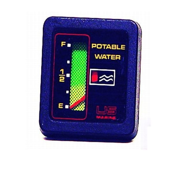 US Marine Boat Potable Water Level Gauge | Square 2 Inch Black ...