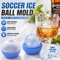 1pcs Silicone Hockey Puck-Shaped Whiskey Ice Ball Mold with Lid, Soccer ...