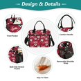 ALAZA Red Football Soccer Print Cooler Lunch Bag Insulated Reusable ...