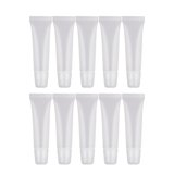 10 Pieces Tubes Soft Empty Clear Cosmetic Containers Dispenser for DIY ...