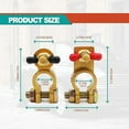 Heavy Duty Car Battery Terminal Connectors 2PCS Set for Secure Top Post ...