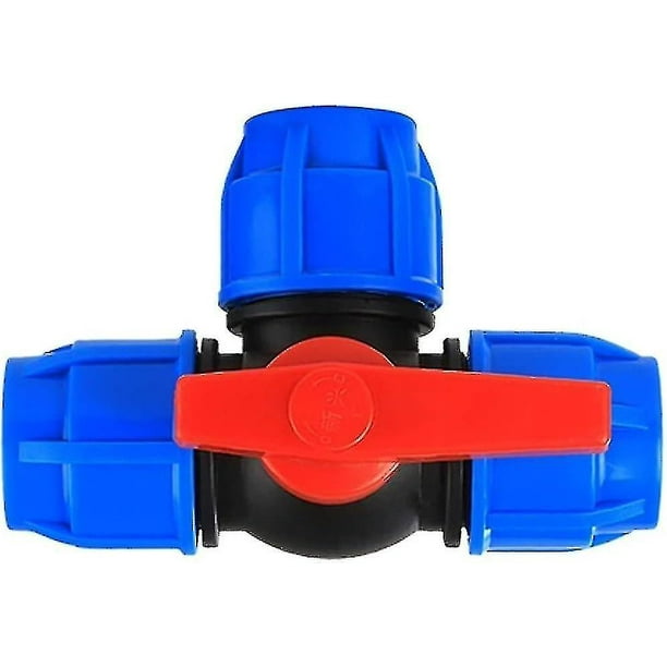 Válvula de plástico para tubería de agua tipo T, conector rápido para ...