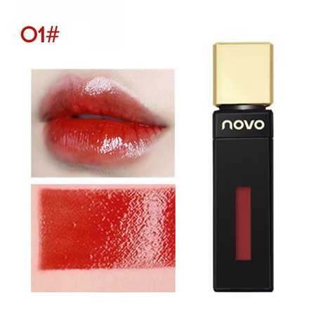 NOVO mirror lip glaze lasting moisturizing is not easy to bleach maple leaf bean color water ...