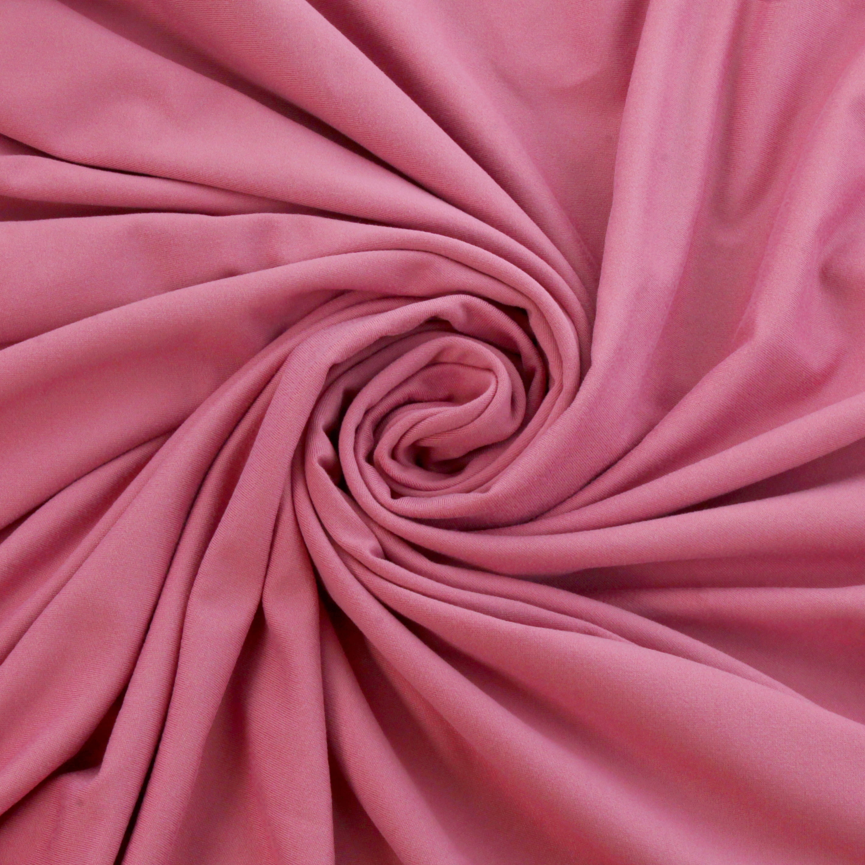 Solid DBP Fabric - Double Brushed Polyester 4 Way Stretch - Rosy Mauve ...