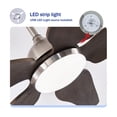 GDF Studio 52" Ceiling Fan with LED Light, 5 Wood Blades, DC Motor ...