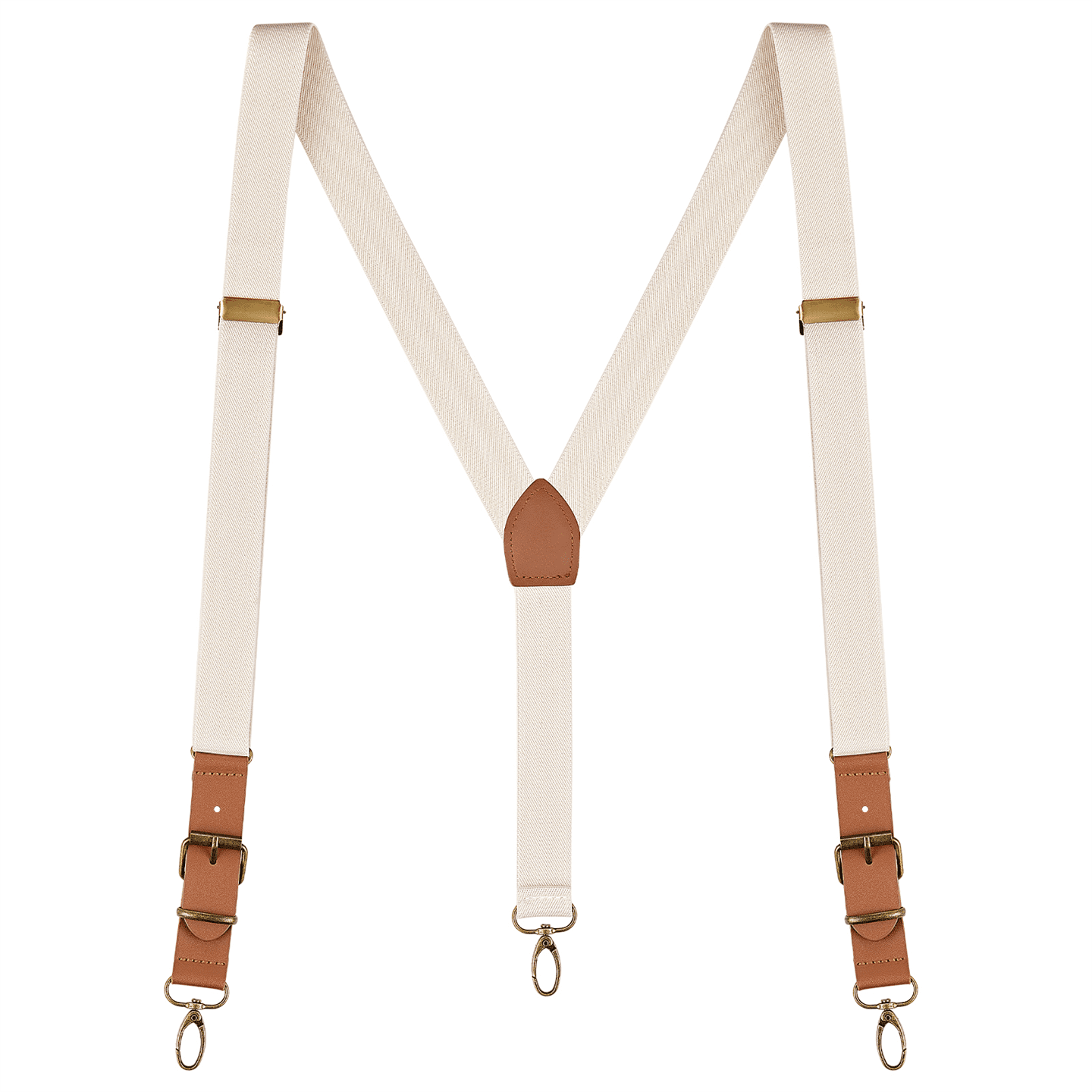Click here for Buyless Fashion Leather End Suspenders For Men - 4... prices