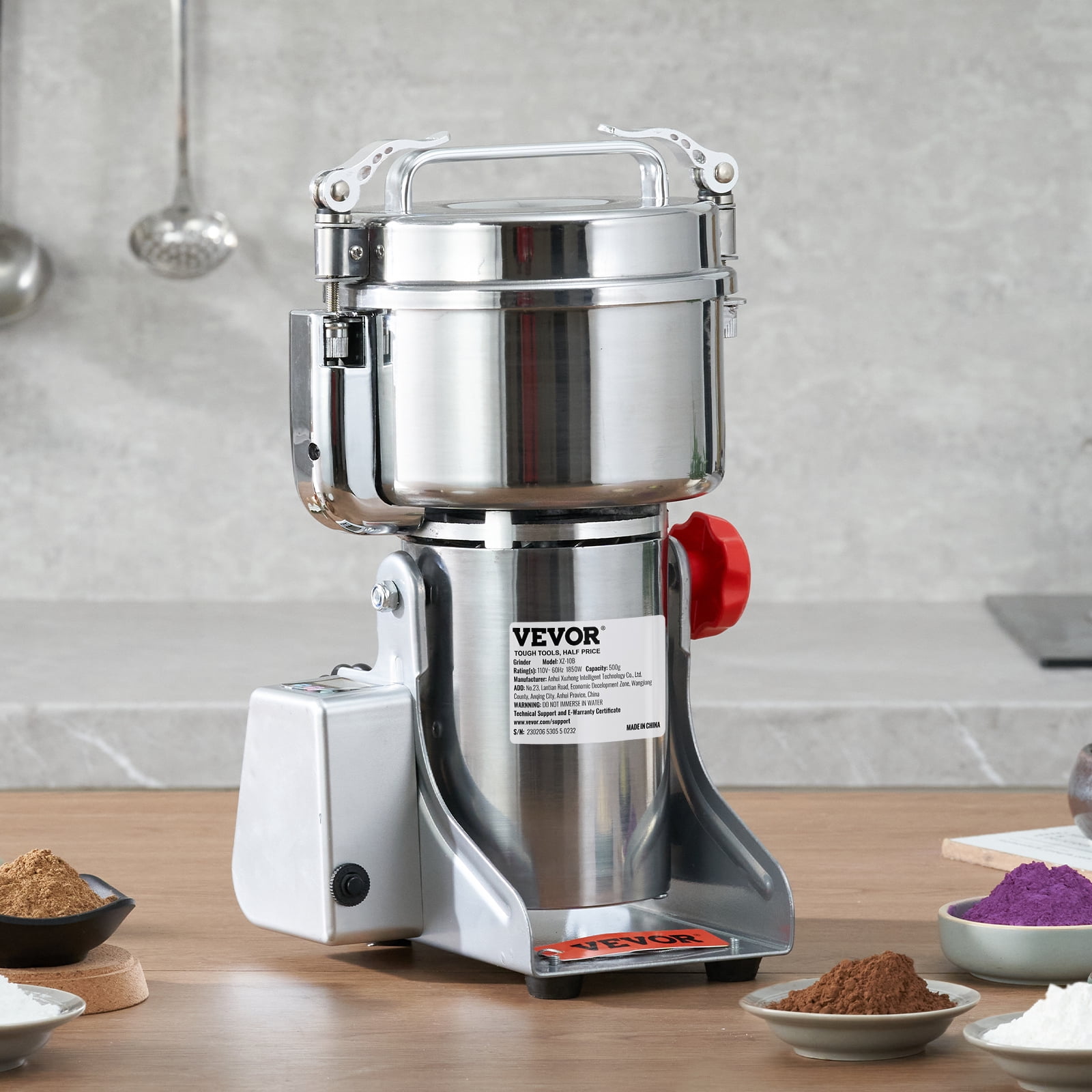 BENTISM 2500g Commercial Spice Grinder Electric Grain Mill Grinder High ...