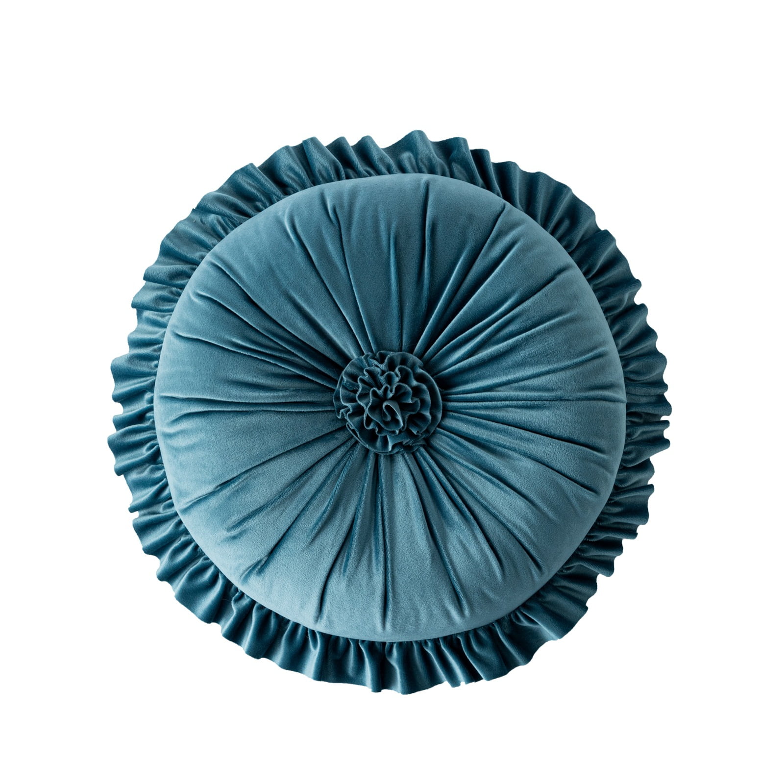 Hapeisy Round Pillow Cushion for Couch Velvet Decorative ,Cotton Round ...