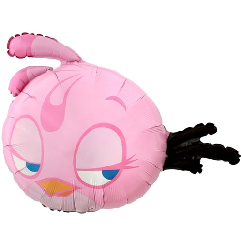 Angry Birds Pink Supershape Foil Mylar Balloon (1ct) - Walmart.com