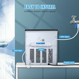 Sycees Countertop Ice Machine, 44lbs/24H, 2 in 1 Maker & Shaver, Auto ...