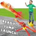NETNEW Dinosaur Rocket Launcher Toys, Foam Stomp Rockets for Kids ...