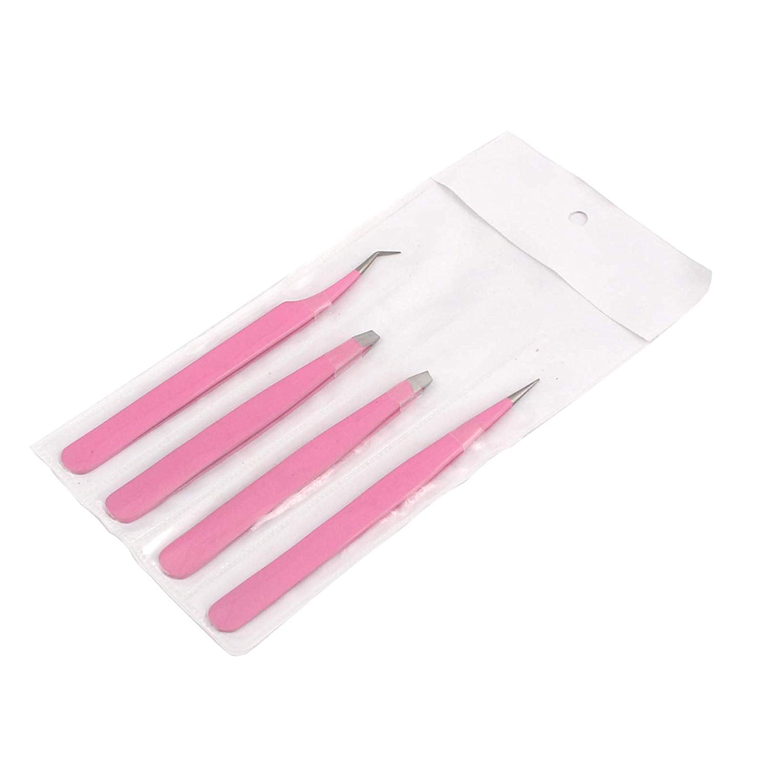 OdontoMed2011® Tweezer Pack- 4 Tweezers Set- Ingrown Hair Remover ...