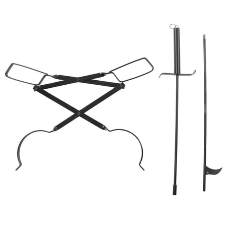 Fire Poker, Prevent Burn Fireplace Poker Tool Log Claw Grabber ...