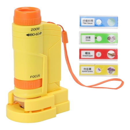Handheld Microscope, Simple Operation Switchable Soft Light Yellow ...