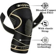 Copper Knee Braces with Strap for Knee Pain Women and Men(2 Pack), Knee ...
