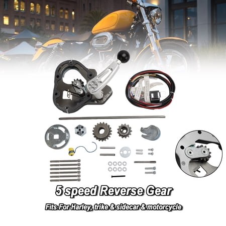 5 Speed Reverse Gear Fit For Harley w Billet Knob Trike Sidecar ...