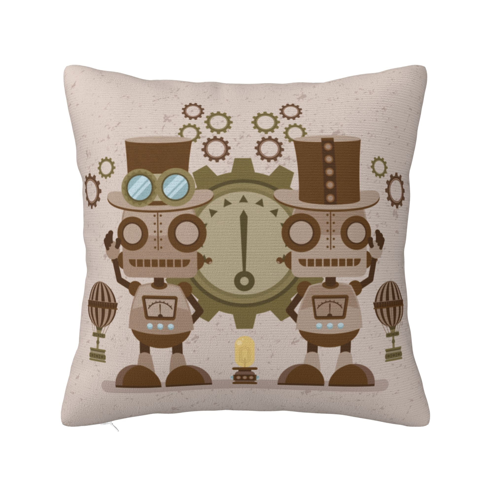 ZICANCN Robot Design Decorative Throw Pillow Covers, Bed Couch Sofa ...