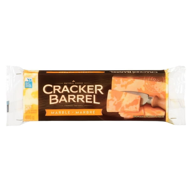 Cracker Barrel Marble Cheddar Cheese Bar, 400g - Walmart.ca