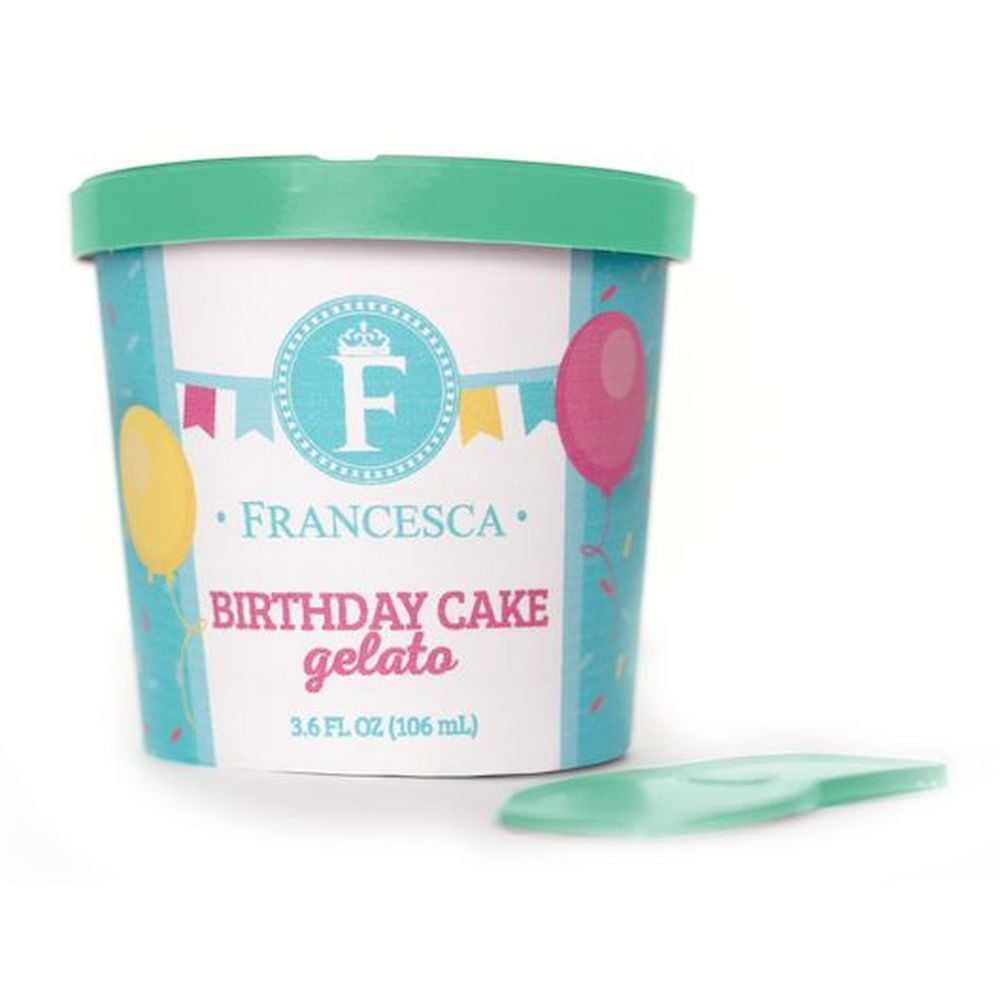 Francesca Mini Birthday Cake Gelato Cup, 3.6 Fluid Ounce -- 48 per case ...