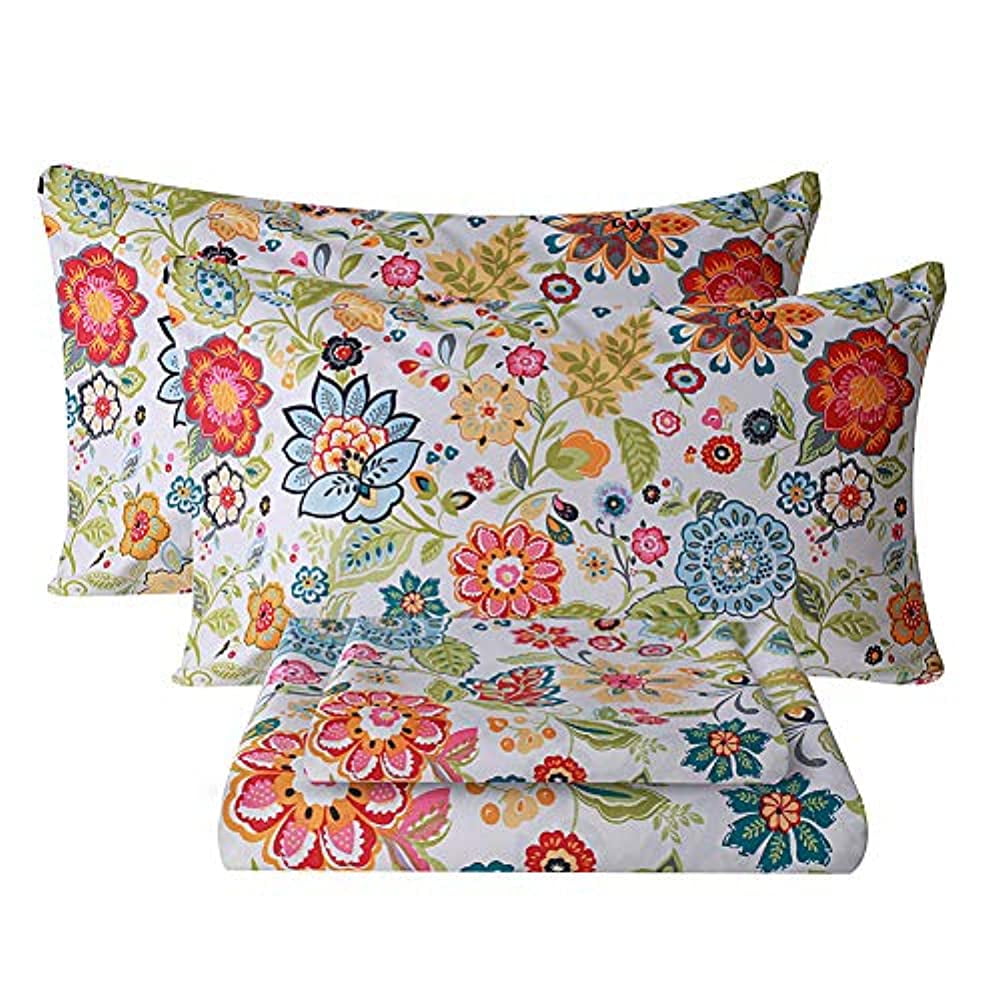 Bedlifes Queen Sheet Set Floral Sheets Ultra Soft Flower Patterned bedlifes-queen-sheet-set-floral-sheets-ultra-soft-flower-patterned