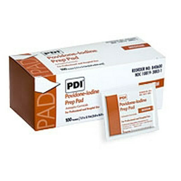 PVP Prep Pad PDI Povidone Iodine - Walmart.com