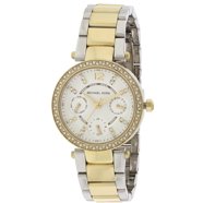 Michael Kors Women's Slim Runway MK3198 Silver Stainless-Steel Quartz ...