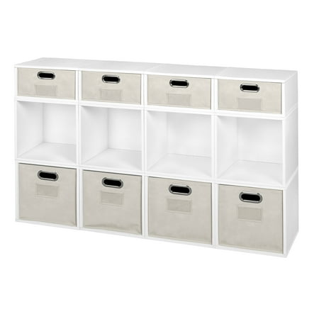 Niche Cubo Storage Set- 8 Full Cubes/4 Half Cubes with Foldable Storage ...