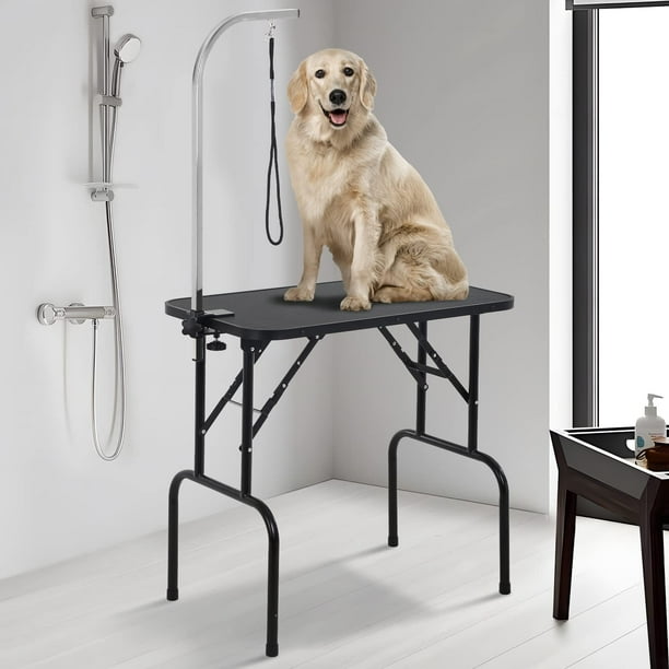 NiamVelo 32" Adjustable Dog Pet Grooming Table Foldable Portable Dog ...