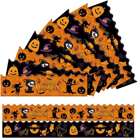 59 ft Halloween Theme Bulletin Board Borders Classroom Scalloped Border ...