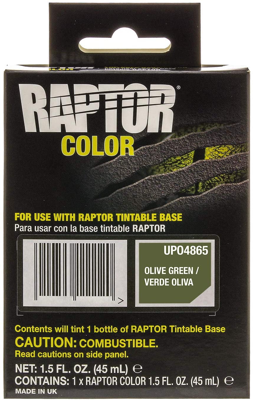 U-POL 4865 Raptor Olive Green Color Tint Pouch for 4L Truck Bed Liner ...