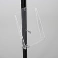 M&T Displays Free Standing Advertising Display Stand in Silver with 1 x ...