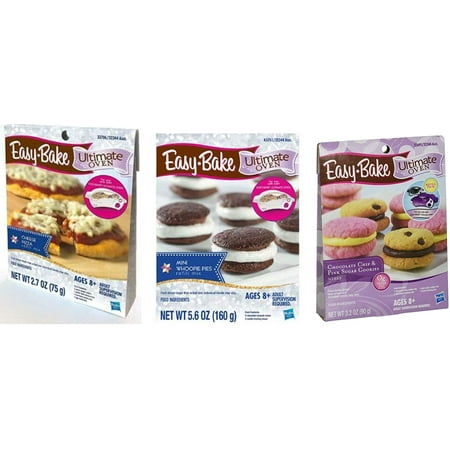HHHC Set of 3 Easy-Bake Oven Mixes Refills -Pizza, Chocolate Chip and ...