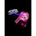8 PCS Light Up Whistles LED Flashing Blinking Favors Rave Lanyard ...