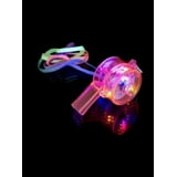 8 PCS Light Up Whistles LED Flashing Blinking Favors Rave Lanyard ...