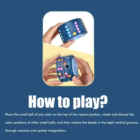 3D Cylinder Cube Puzzle Toy Magical Bean Cylinder 3D Cylinder Cube Gyro ...