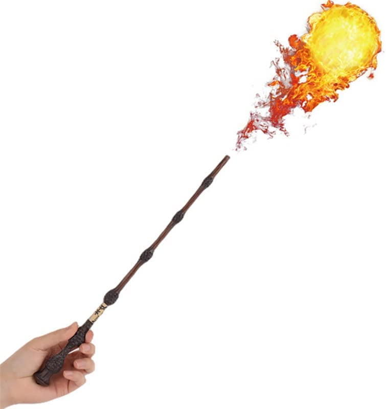 Fire-Breathing Wand with Fireball Shooting Effect Electronic Magic Cane ...