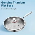Titanium Hammered Pan Pro with Lid, 11 Inch Pure Titanium Non Stick ...
