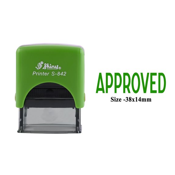 eloria-décor Approved Green Ink Self Inking Rubber Stamp Office ...