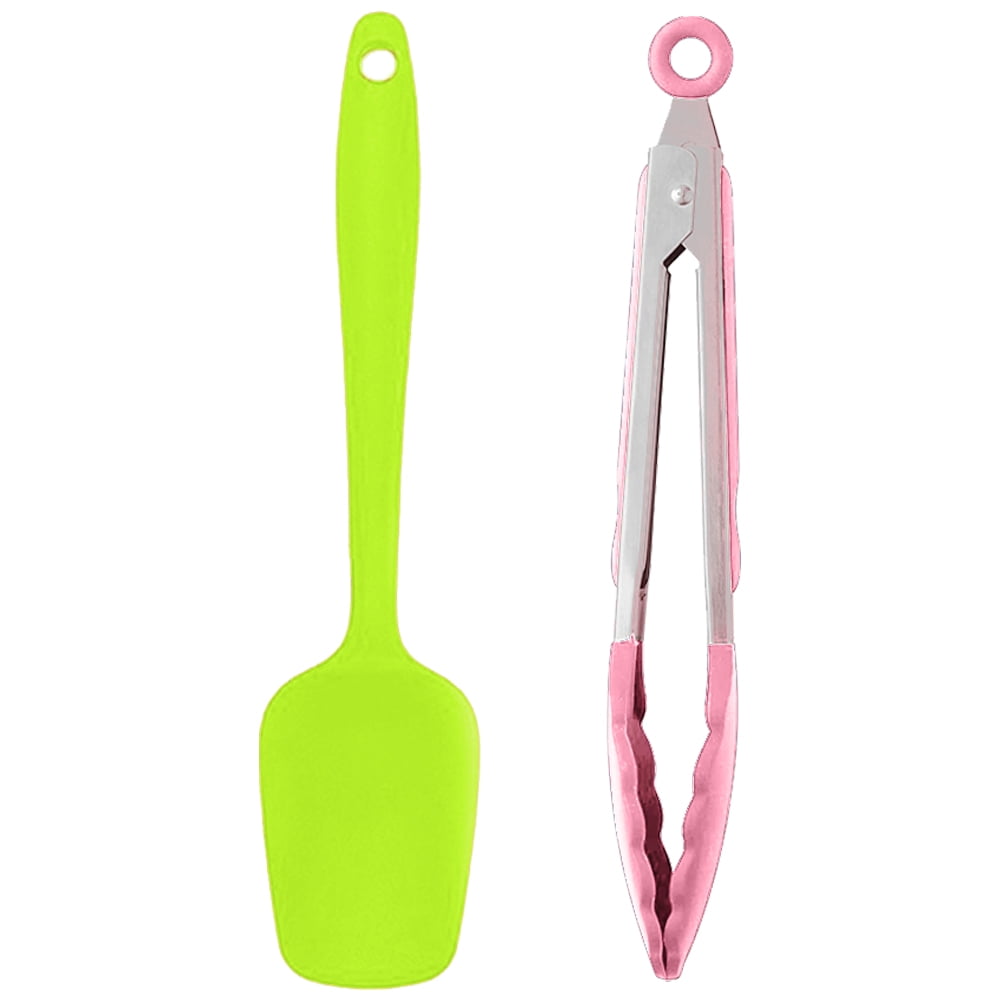2 Pc Kitchen Utensil Set, Easy to Clean Silicone Kitchen Utensils ...