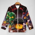 Ninjago Dragons Fashion Jacket Mens Windbreaker Coat Lightweight Zipper ...