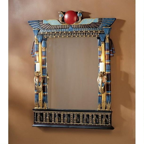 Design Toscano Wadjet Egyptian Wall Mirror with Cobra Sconces - Walmart.com
