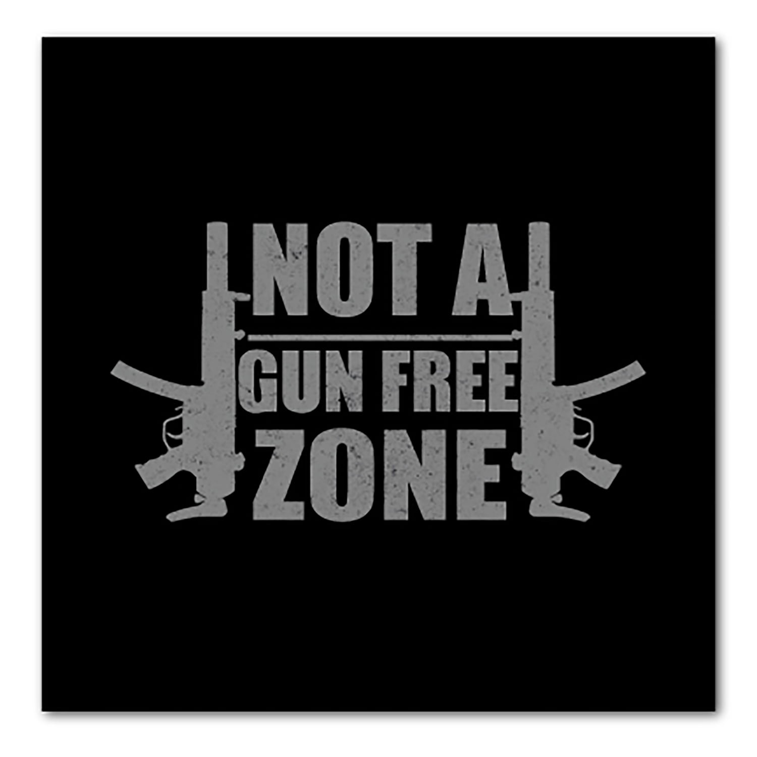 DistinctInk Custom Bumper Sticker - 4" x 4" Decorative Decal - Black ...